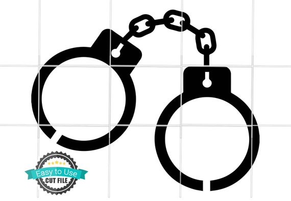 Handcuffs Svg Handcuffs Dxf Handcuffs Clipart Handcuffs Svg Etsy