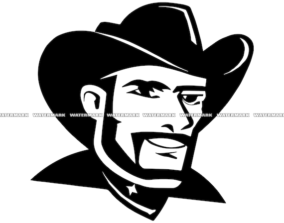 Cowboy Head Silhouette
