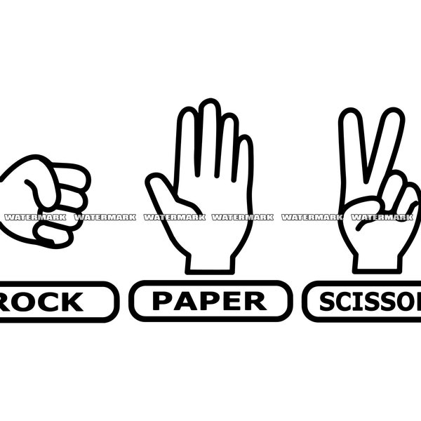 Rock Paper Scissors - Etsy
