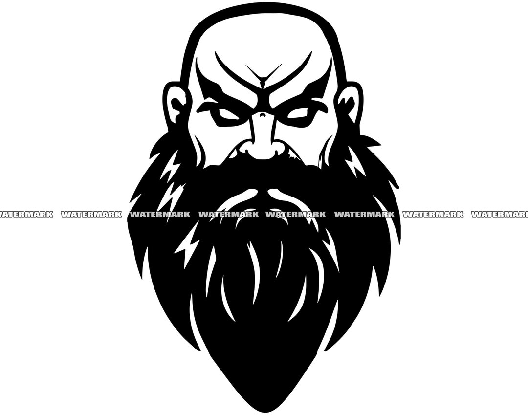 Bearded Bald Bad Man SVG 4 Outlaw Criminal Guilty Marauder Plunderer ...
