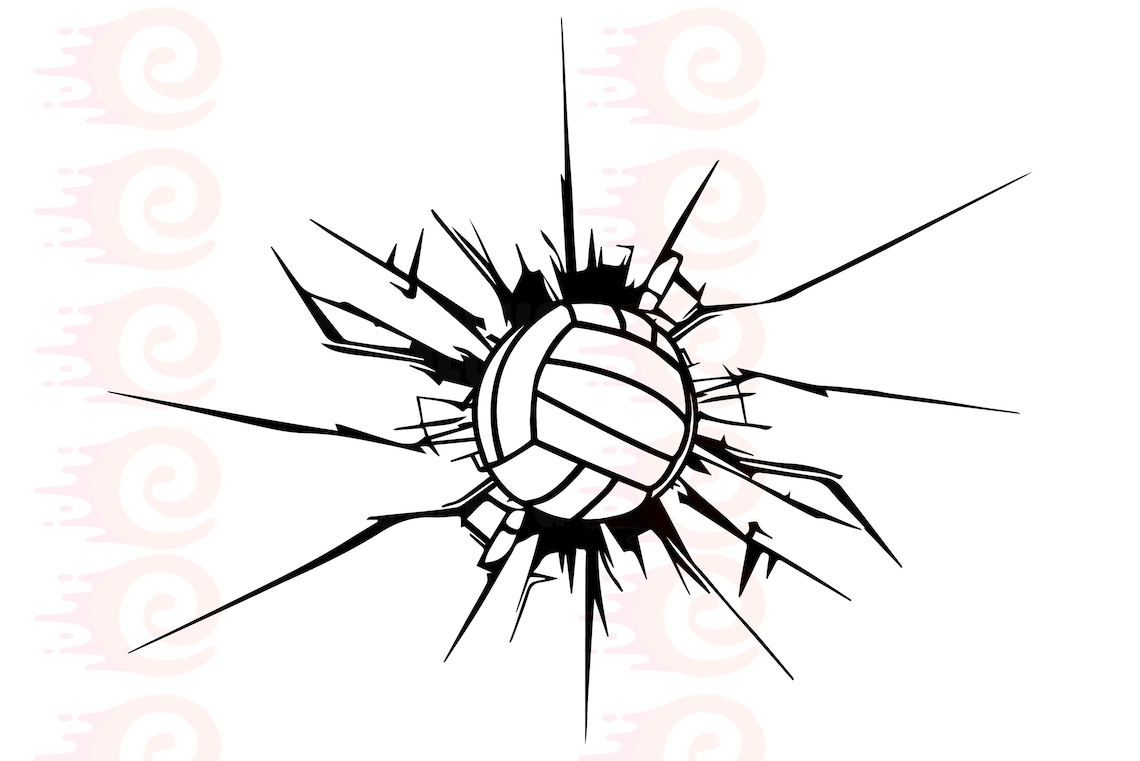 Volleyball SVG Volleyball Ball SVG Smashing Volleyball SVG - Etsy