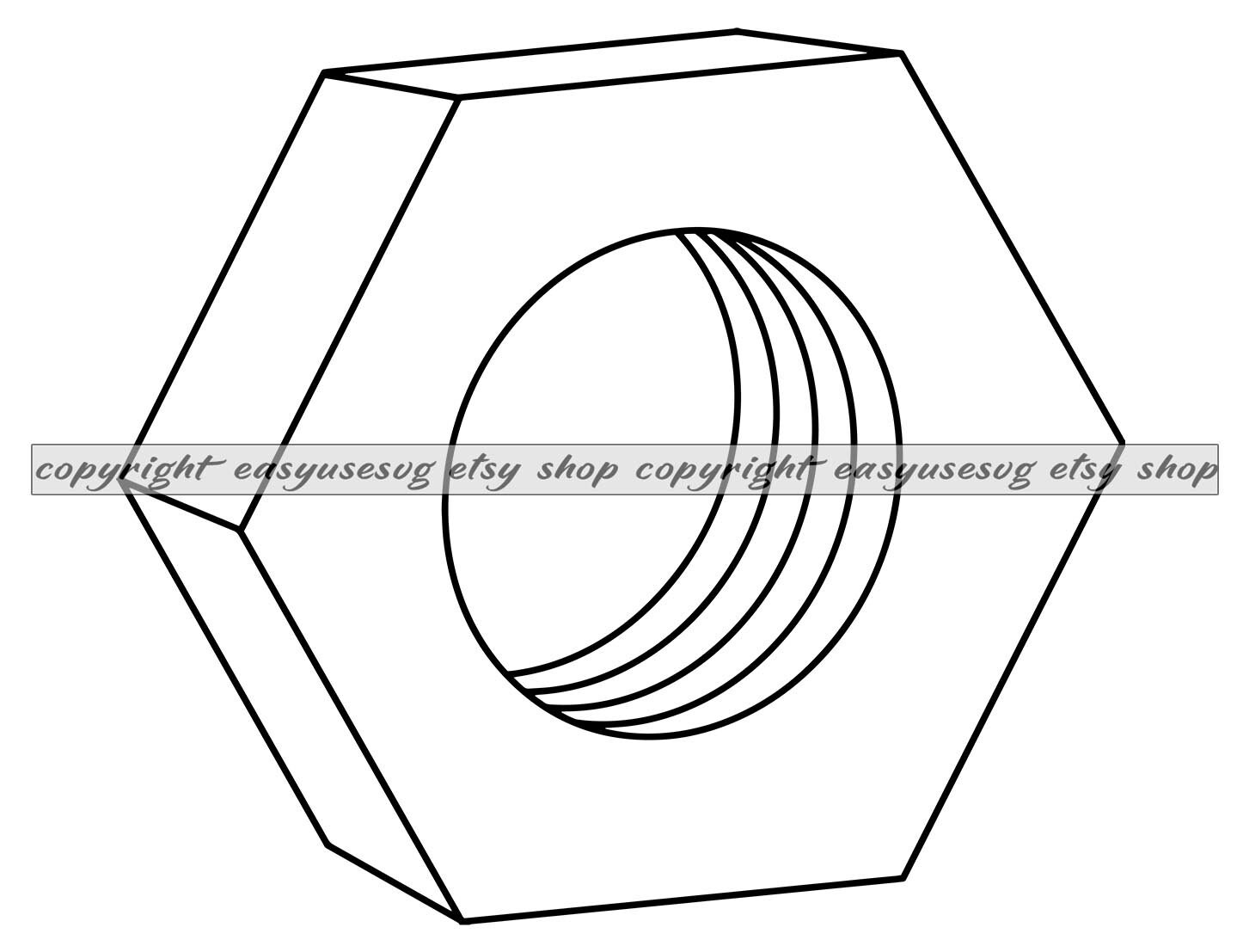 Nut SVG Metal Nuts SVG Metal Nuts DXF Metal Nuts Png Metal - Etsy