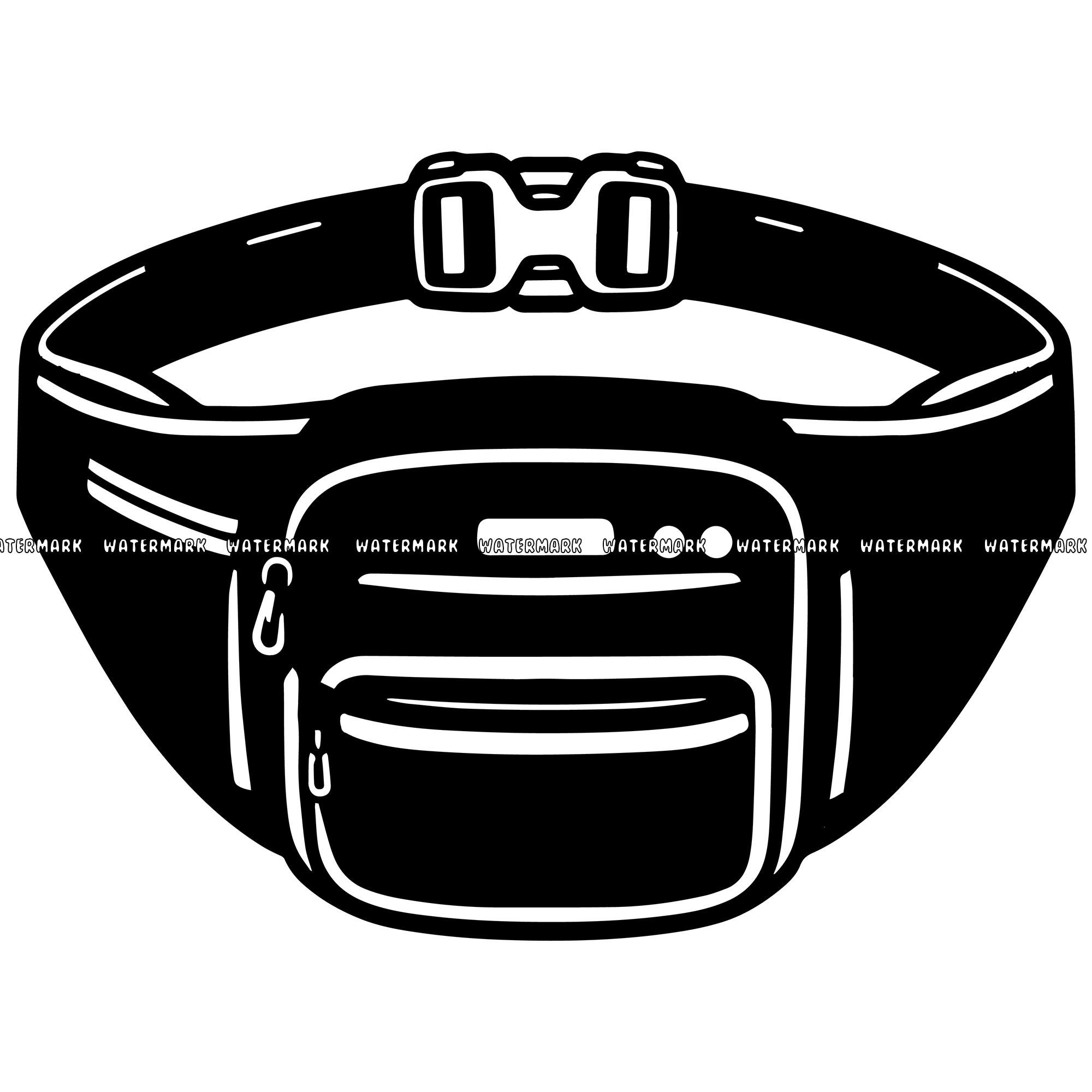 Waist Bag SVG, Waist Bag DXF, Waist Bag PNG, Waist Bag Cut File, Waist ...