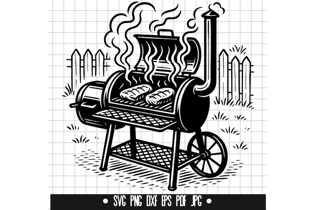 Barbecue Grill Svg, Smoker Grill Svg, Backyard Bbq Svg, Meat Svg ...