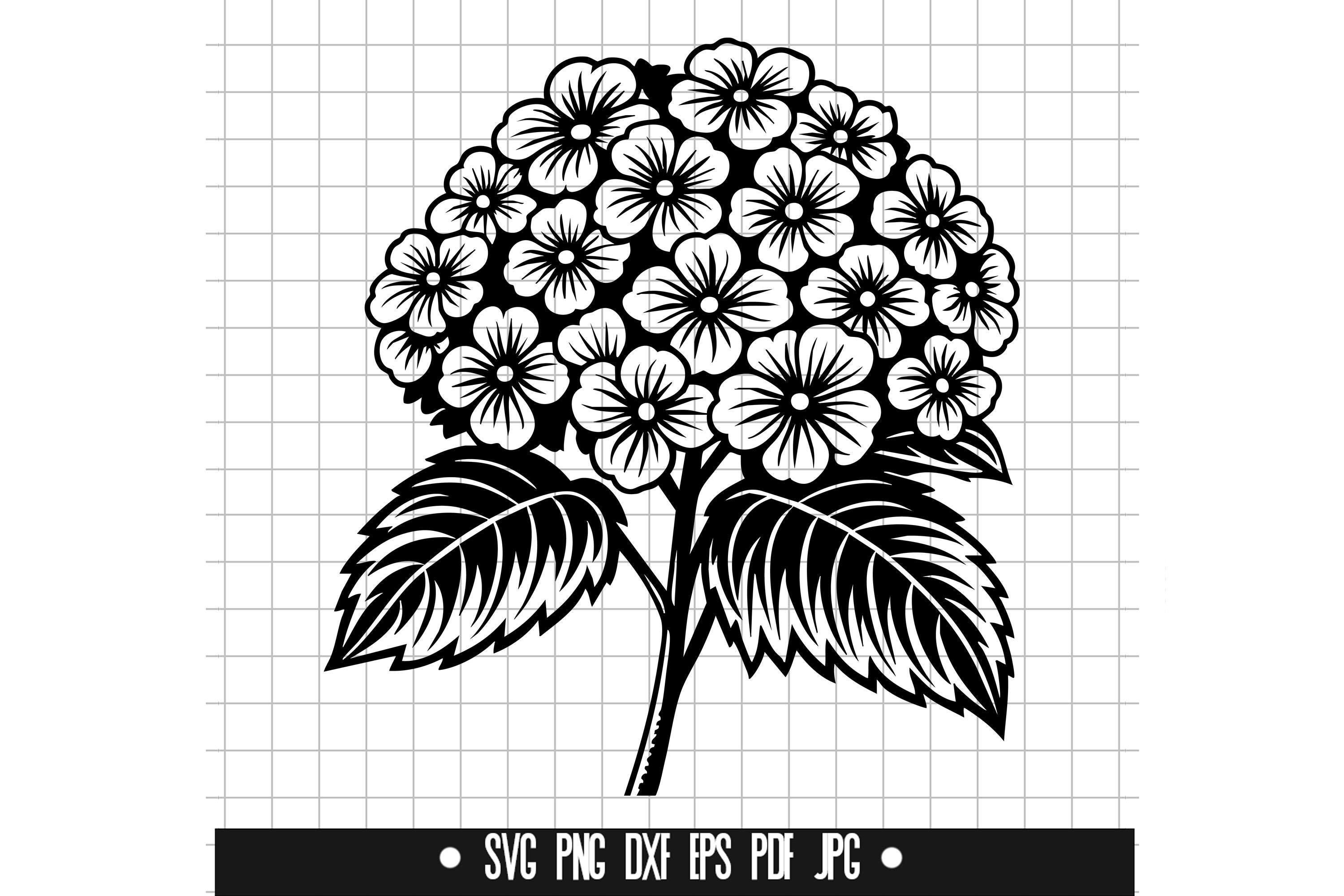 Flower Cluster SVG, Flower Cluster DXF, Flower Cluster PNG, Cut File ...