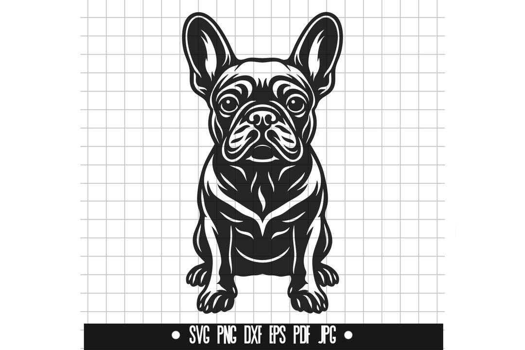 French Bulldog SVG, Bulldog DXF, Dog PNG, Pet Cut File, Clipart ...