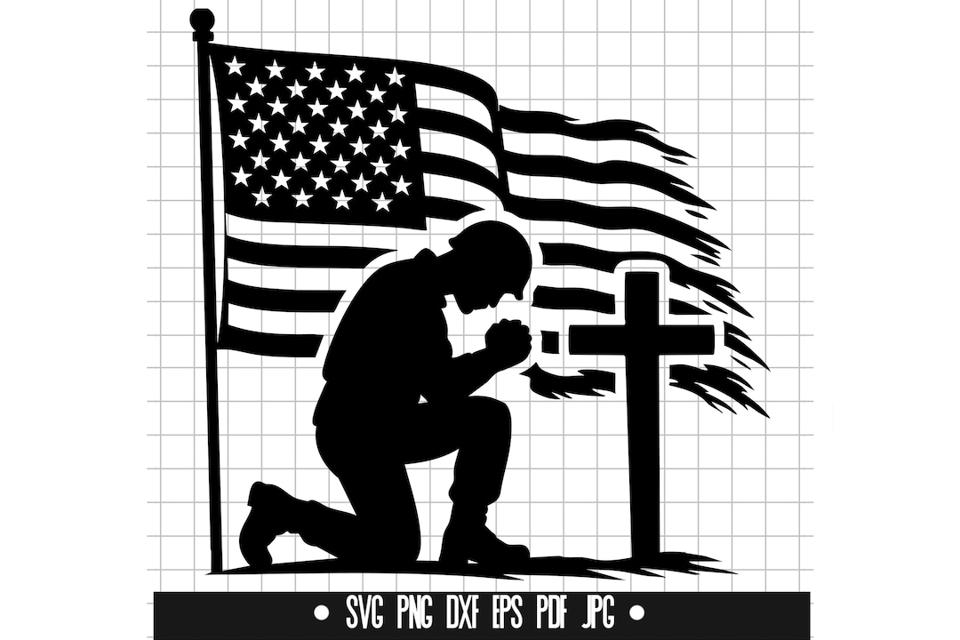 Kneeling Soldier SVG, Kneeling Soldier DXF, Kneeling Soldier PNG ...