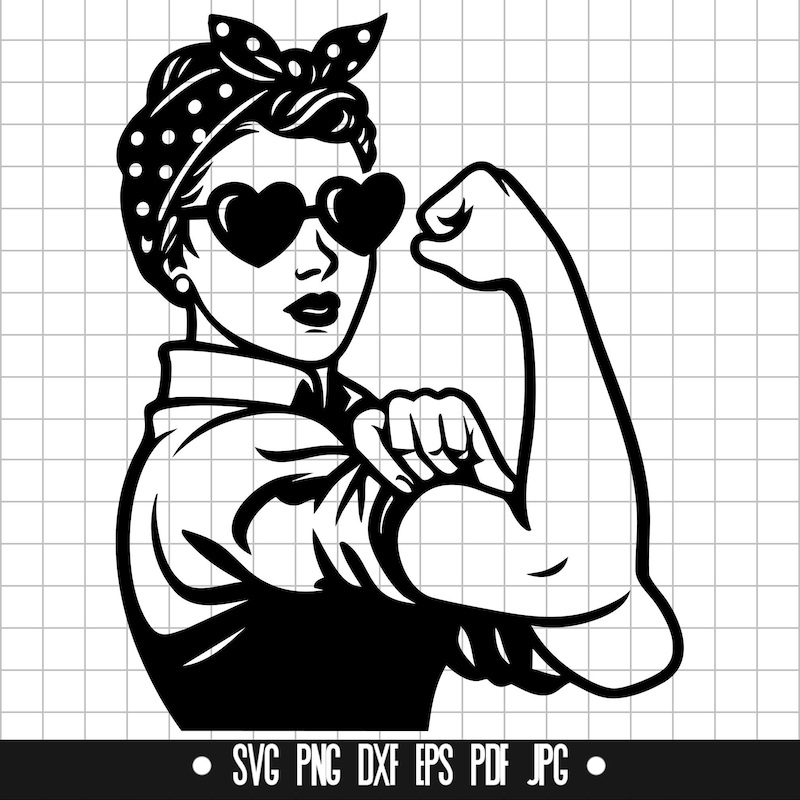 Rosie the Riveter Svg - Etsy