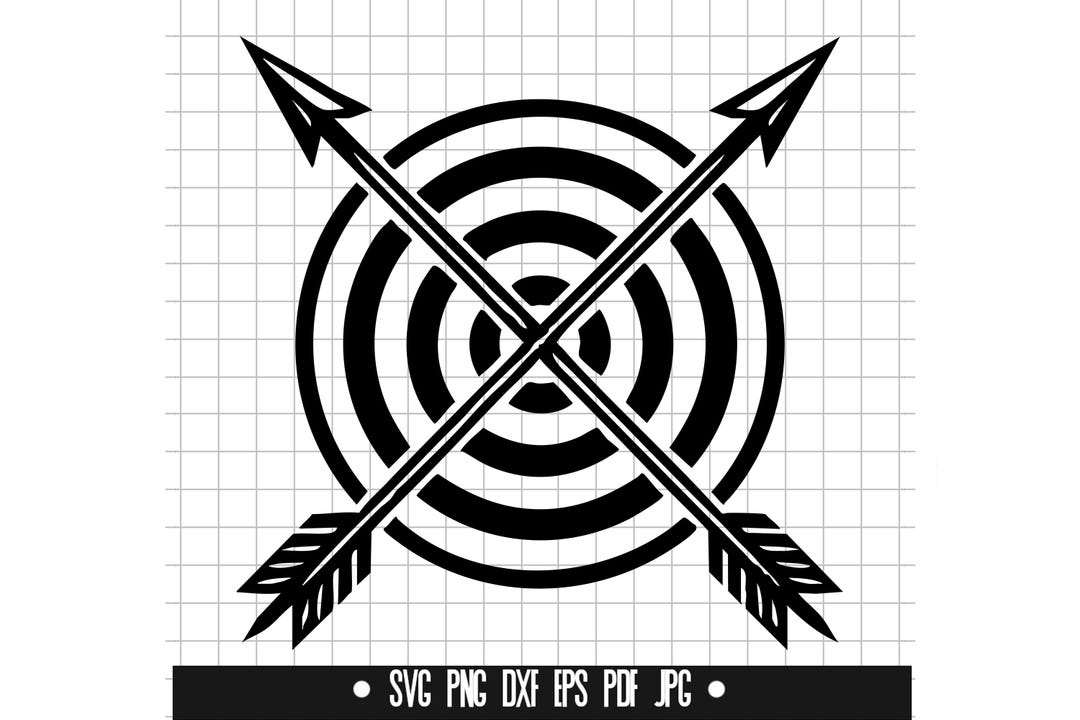Archery Target Svg, Arrows Svg, Bow and Arrow Svg, Target Svg, Crossed ...