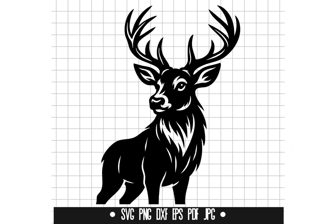 Deer SVG, Deer DXF, Deer PNG, Deer Cut File, Clipart, Digital File, Svg ...
