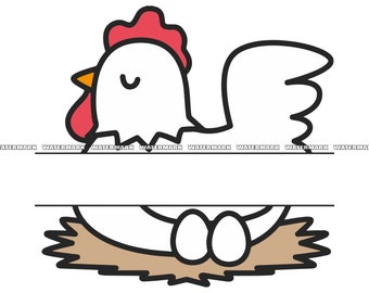 Broody Hen Clipart - Etsy