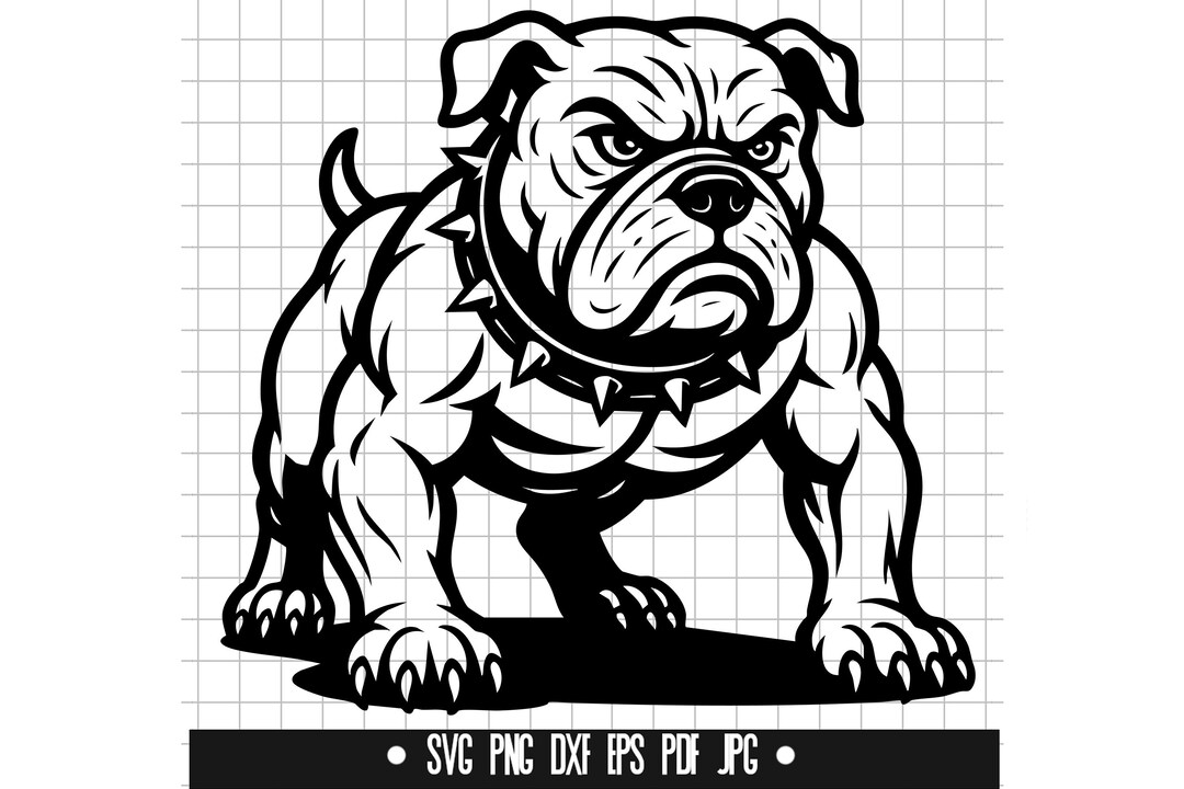 Bulldog Svg, Dog Svg, Mascot Svg, Strong Svg, Guard Dog Svg, Pet Svg ...