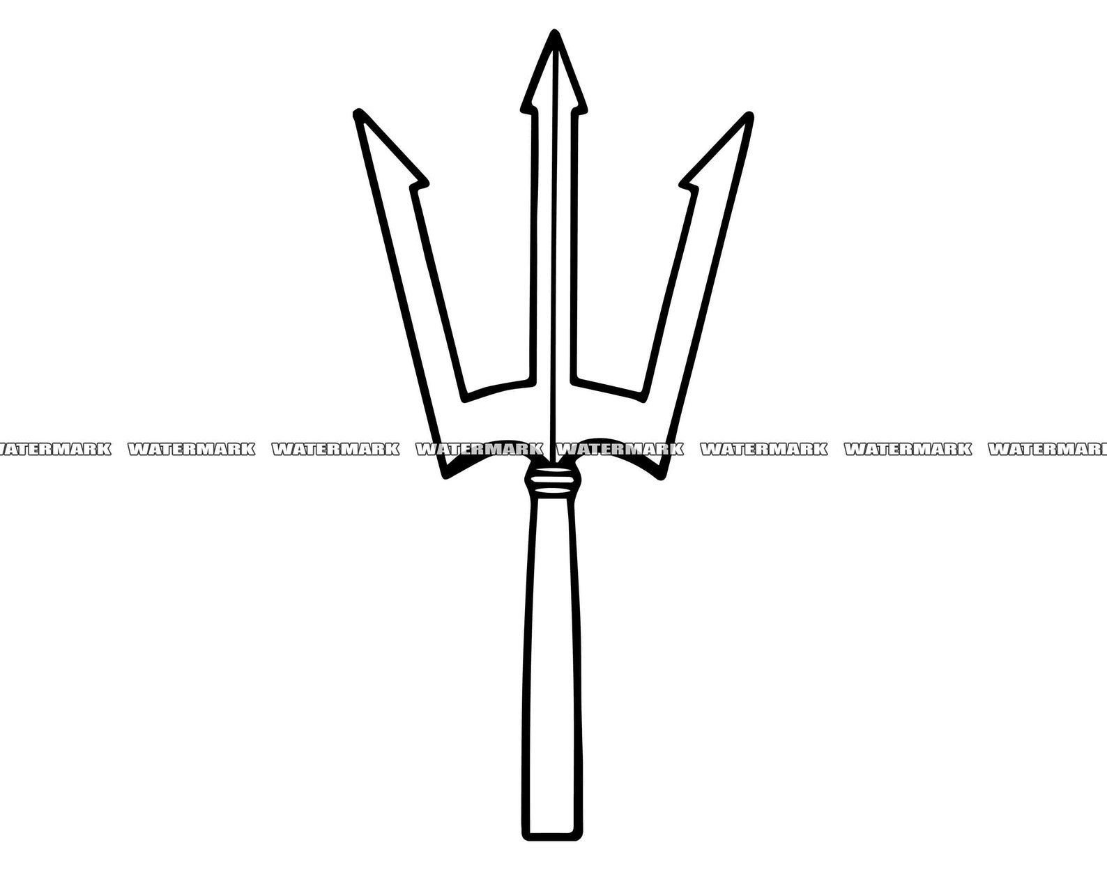 Trident SVG Trident Cut File Trident DXF Trident PNG - Etsy