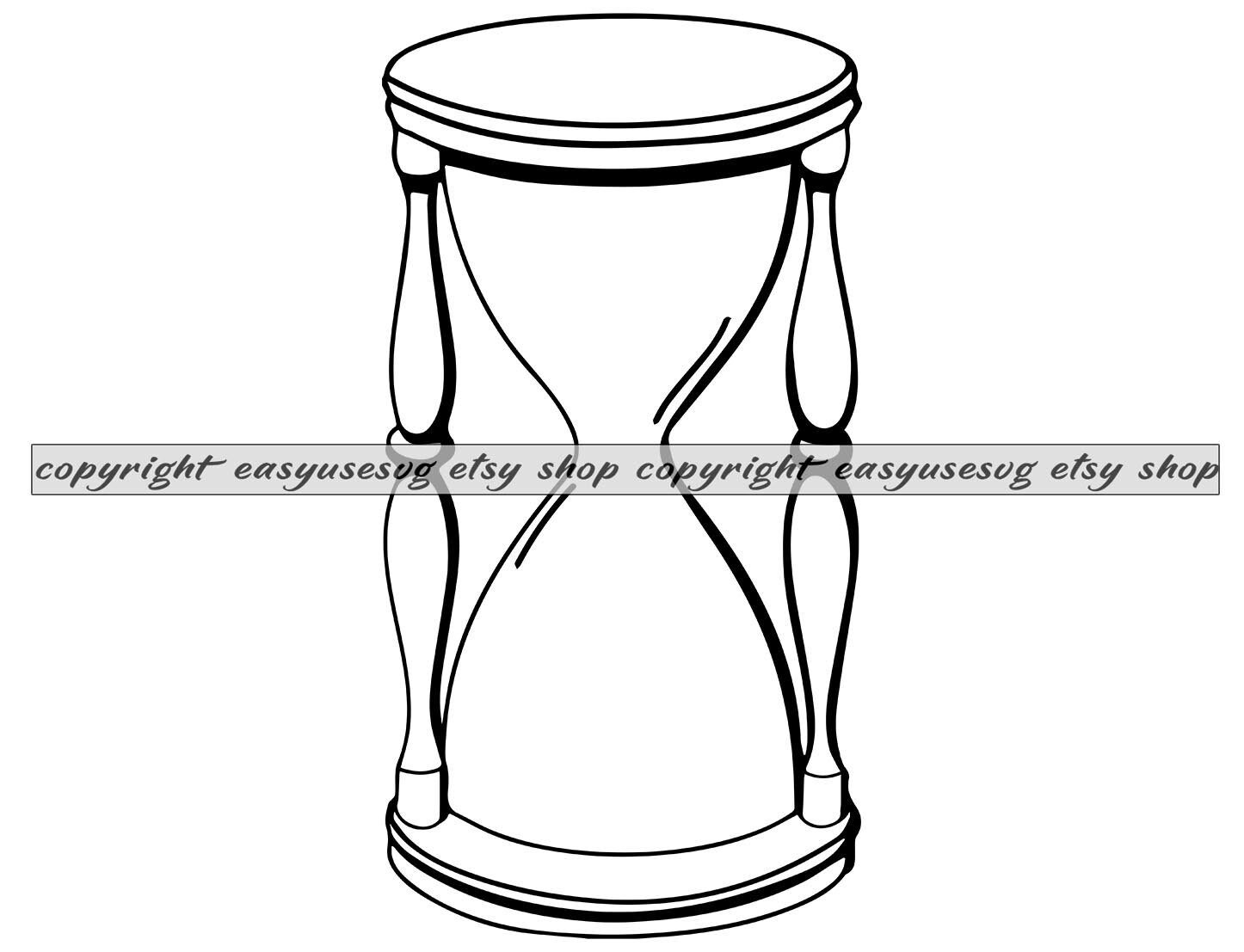 Hourglass SVG, Hourglass DXF, Hourglass PNG, Hourglass Clipart ...