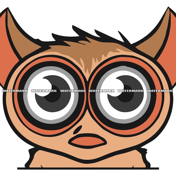 Tarsier Silhouette - Etsy