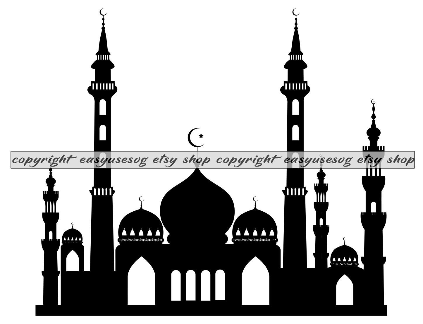 Mosque SVG Mosque DXF Mosque PNG Mosque Clipart Mosque - Etsy Canada