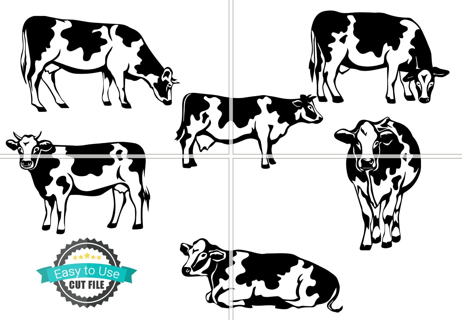 Cow SVG Bundle Cow SVG Cow DXF Cow Png Cow Eps Cow Jpg - Etsy
