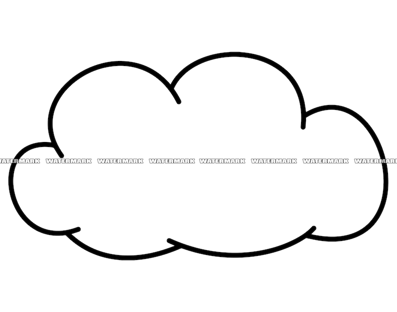 Wolke SVG Wolke Plotterdatei Wolke DXF Wolke PNG Wolke - Etsy Schweiz