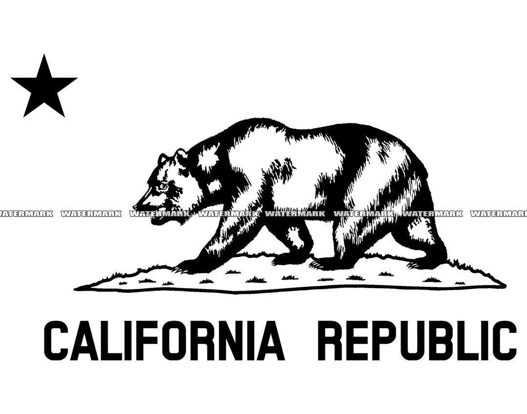 Flag of California State SVG Flag of California State Cut - Etsy