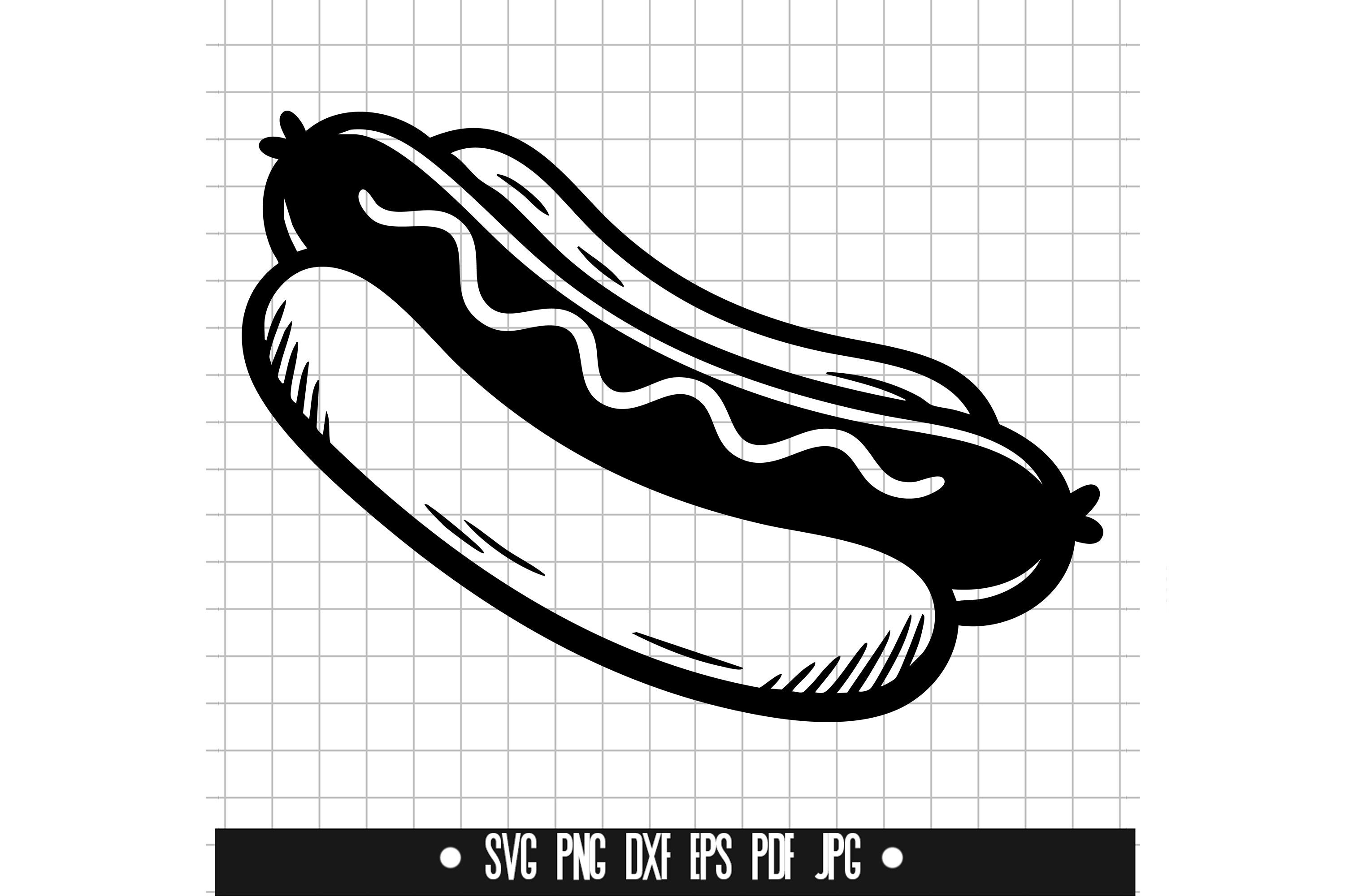 Hot Dog SVG, Hot Dog PNG, Hot Dog DXF, Fast Food Schnittdatei, Clipart ...