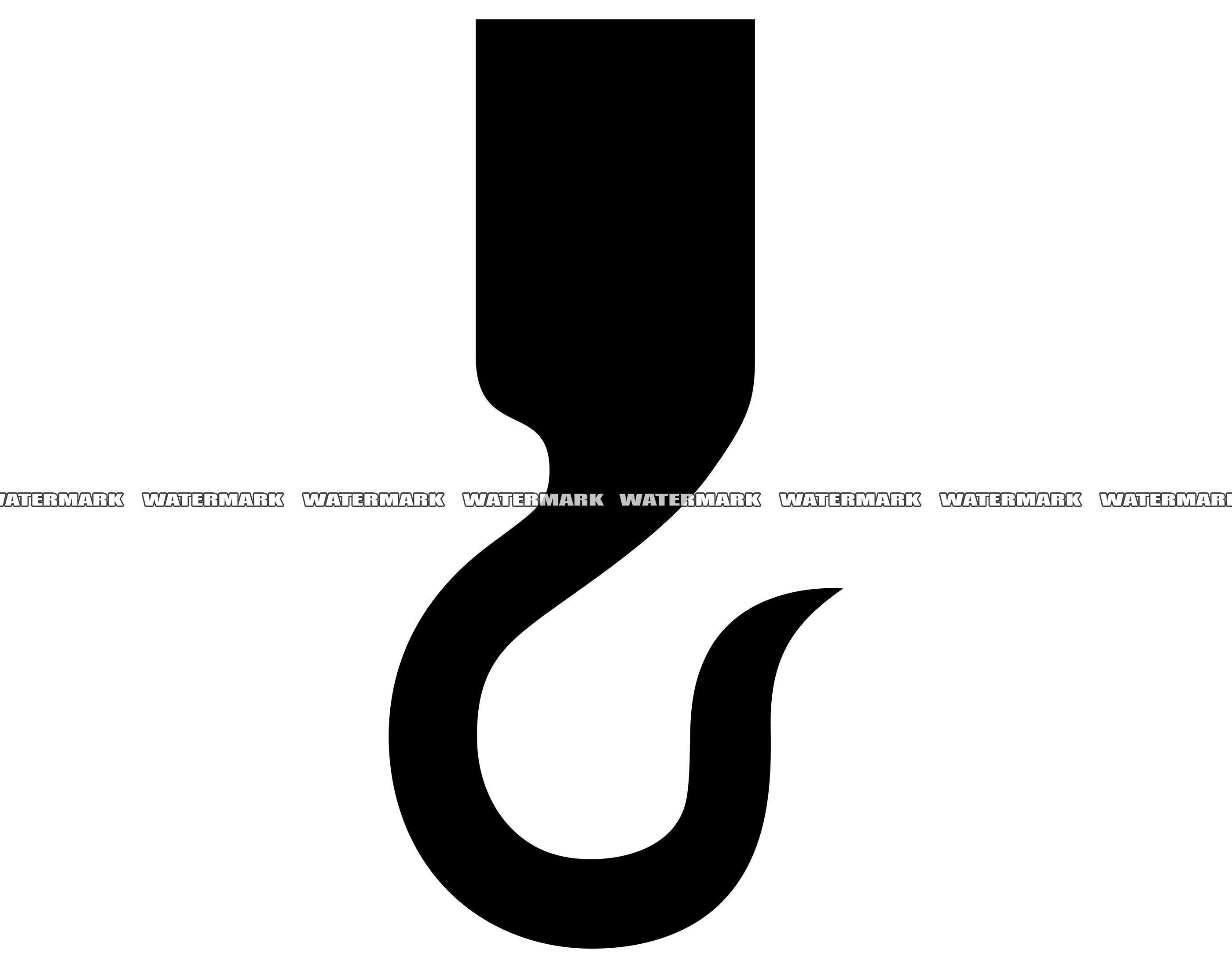 Lifting Hook SVG, Lifting Hook Cut File, Lifting Hook DXF, Lifting Hook ...