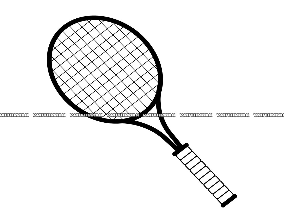 Tennis Racket SVG 2 Tennis Racket Cut File Tennis Racket - Etsy