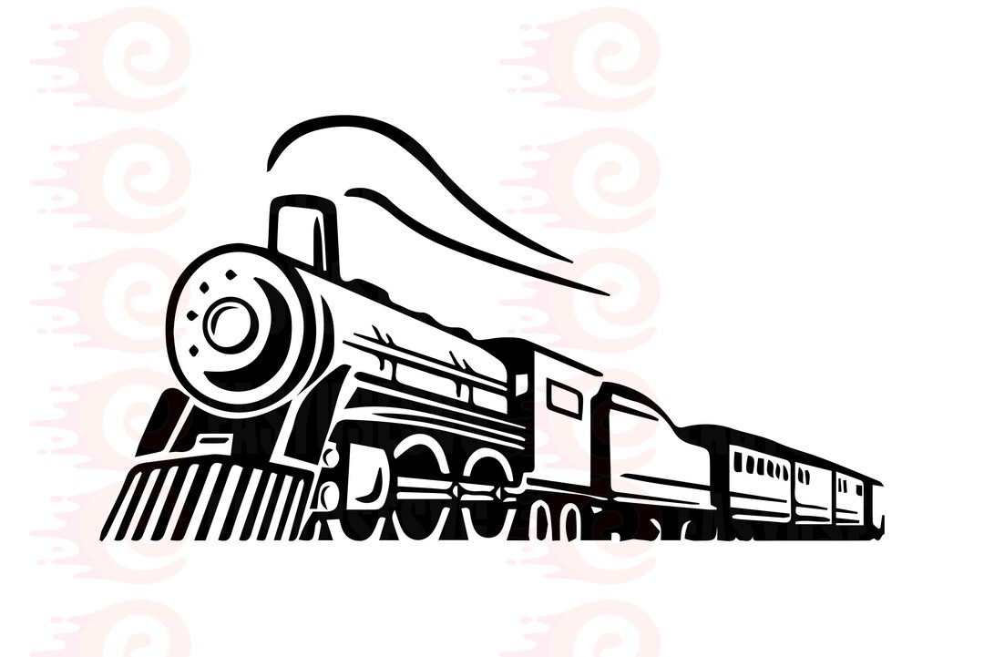 Train SVG, Steam Engine SVG, Locomotive SVG, Train Clipart, Train Files ...