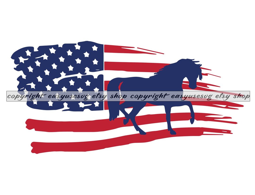 Patriotic Horse SVG Stallion Steed Equestrian Pony Racing Riding ...