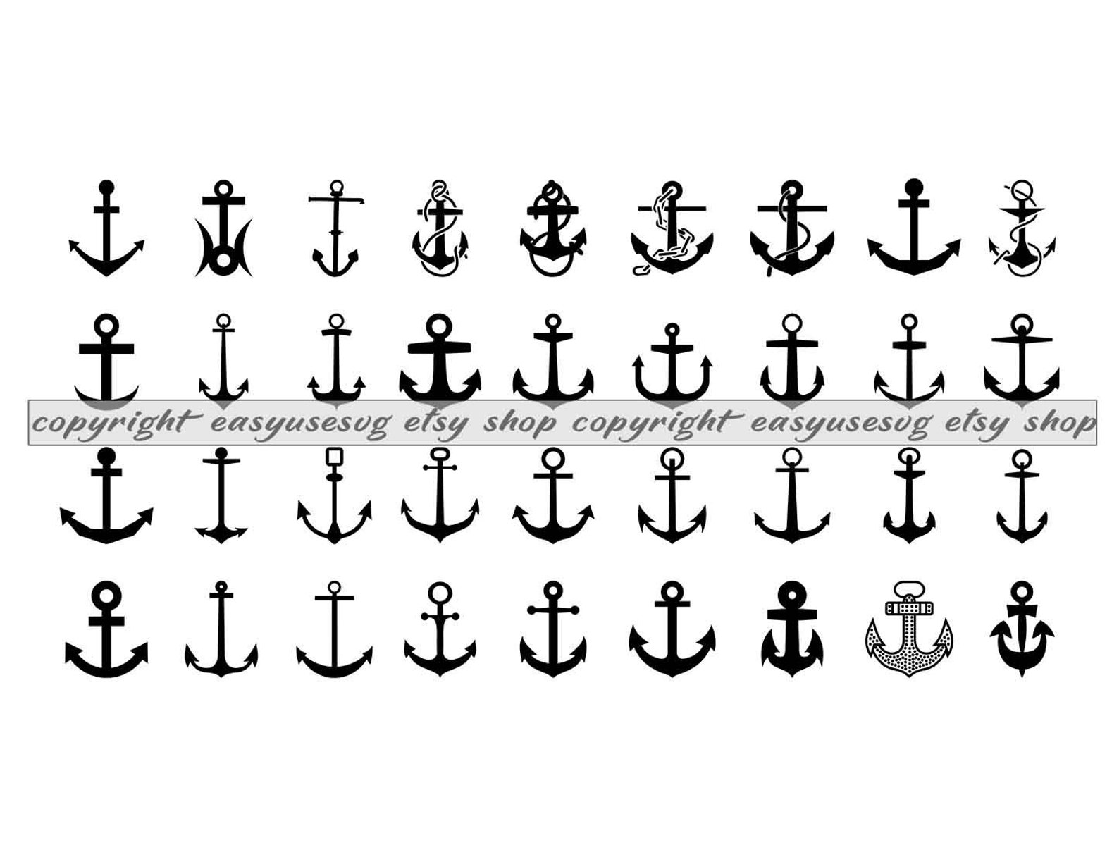 Anchor Svg Bundle, Anchor SVG, Anchor DXF, Anchor PNG, Anchor Clipart ...