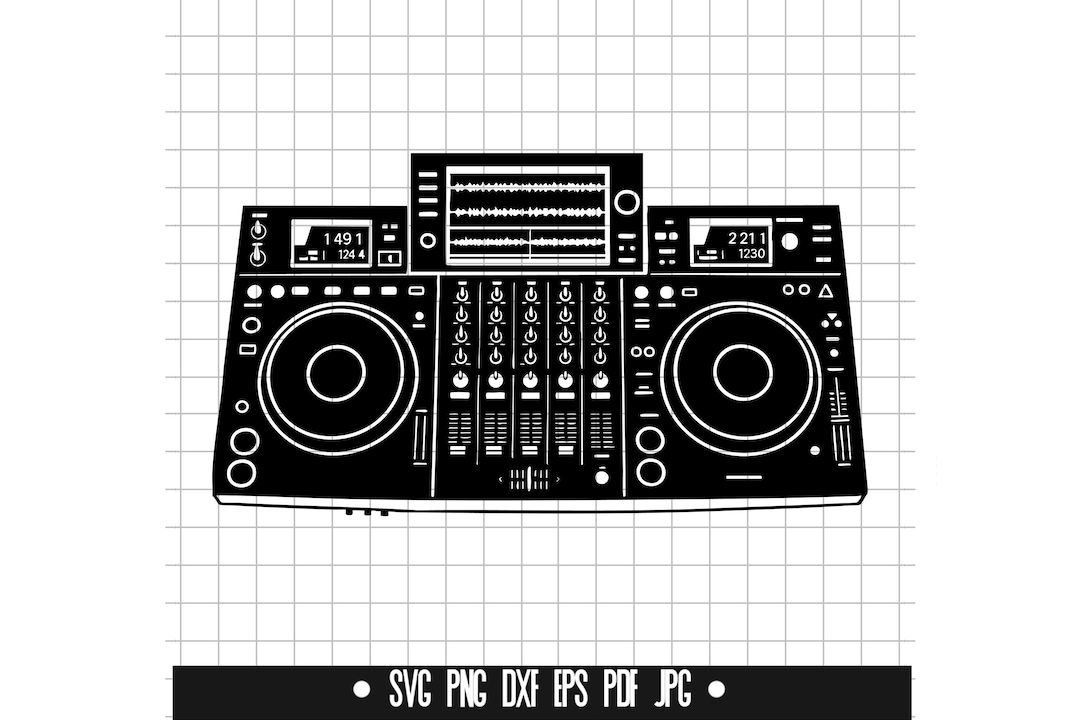 Dj Console SVG, Dj Console DXF, Dj Console PNG, Dj Console Cut File ...