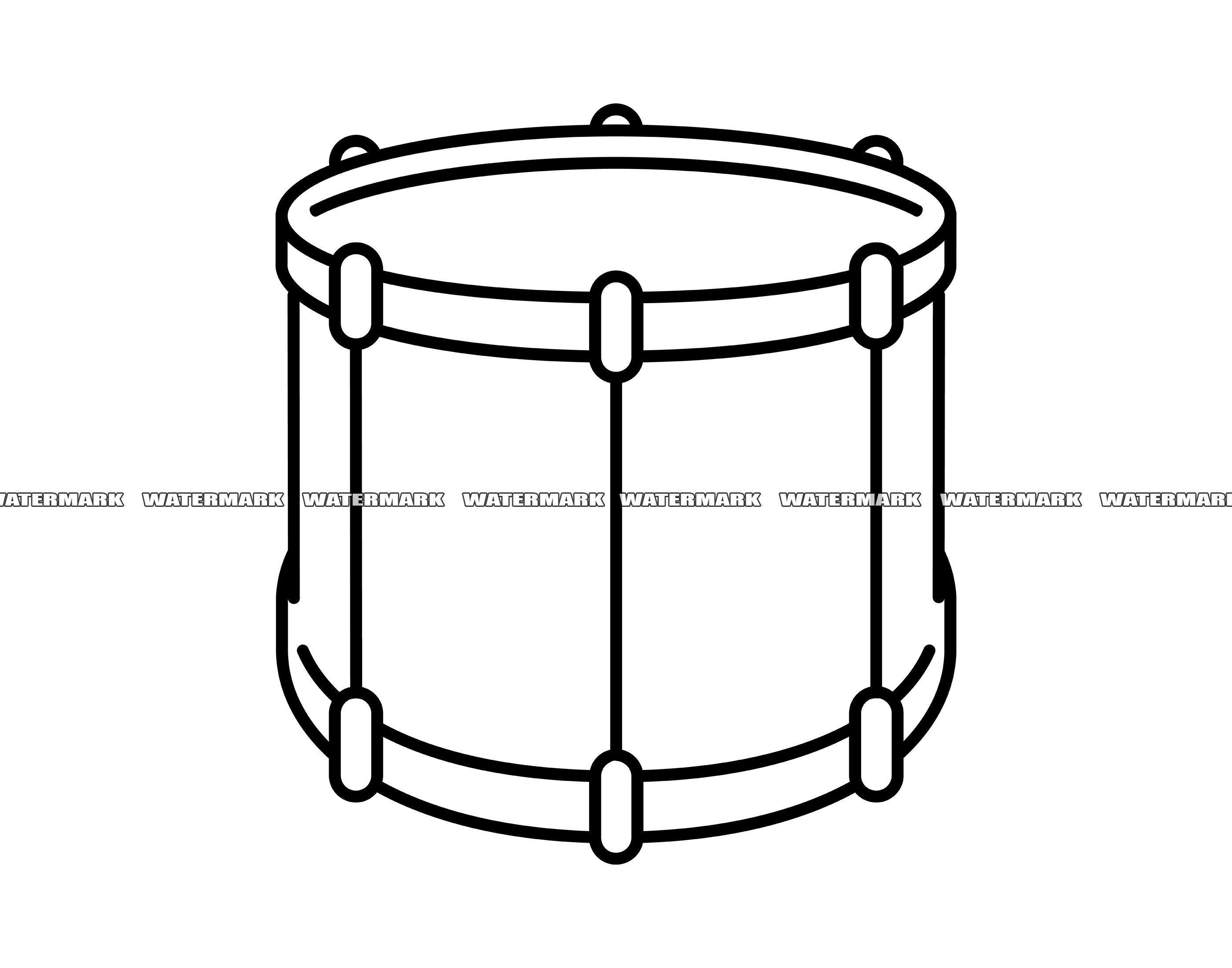 Surdo SVG Surdo Cut File Surdo DXF Surdo PNG Surdo - Etsy