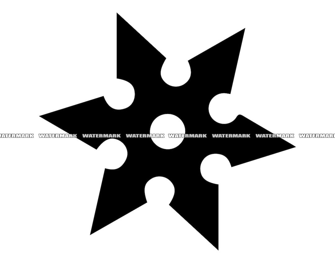 Ninja Star SVG, Ninja Star Cut File, Ninja Star DXF, Ninja Star PNG ...