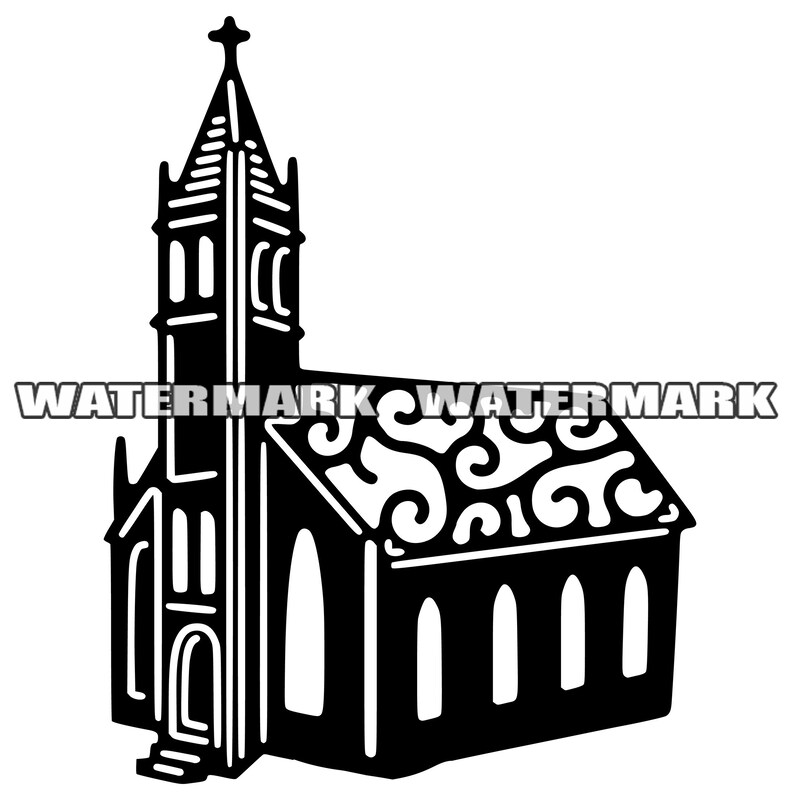 Church Svg File - Etsy