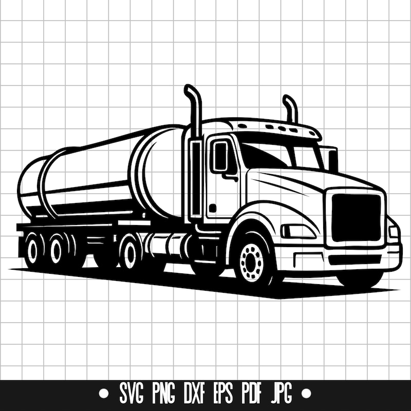 Tanker Truck Silhouette - Etsy