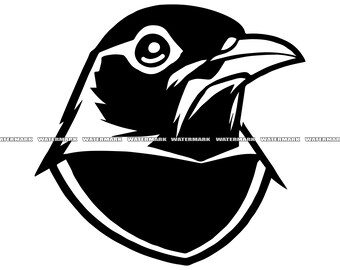 American Robin Dxf - Etsy