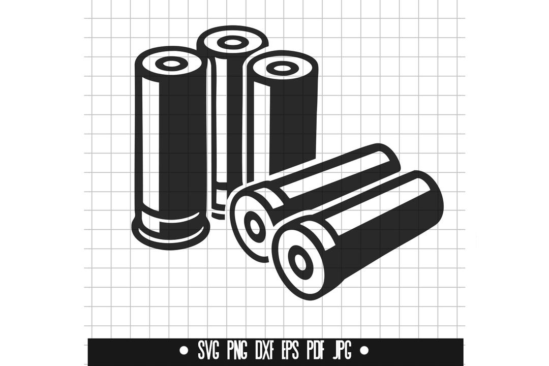 Shotgun Shell SVG, Ammo DXF, Shell PNG, Hunting Cut File, Clipart ...