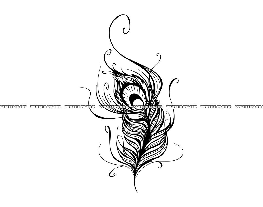 Peacock Feather SVG, Peacock Feather Cut File, Peacock Feather DXF ...
