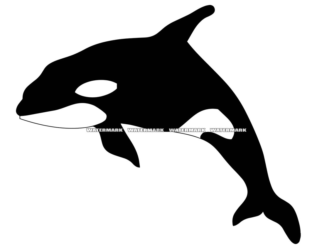 Orca SVG Orca DXF Orca PNG Orca Clipart Orca Silhouette - Etsy