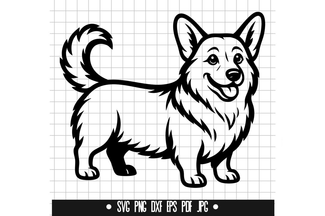 Corgi SVG, Corgi PNG, Corgi DXF, Corgi Silhouette, Corgi Cut File ...