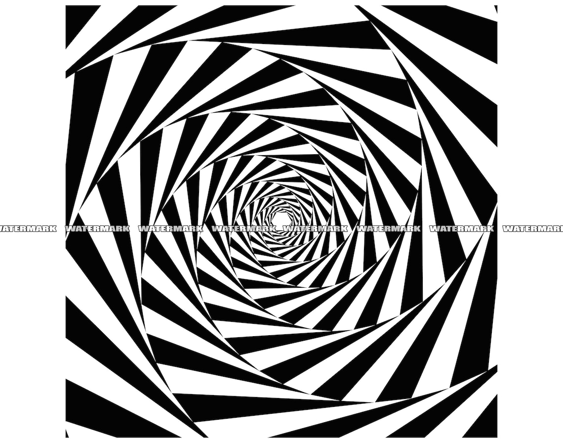Optical Illusion SVG, Optical Illusion Cut File, Optical Illusion DXF ...