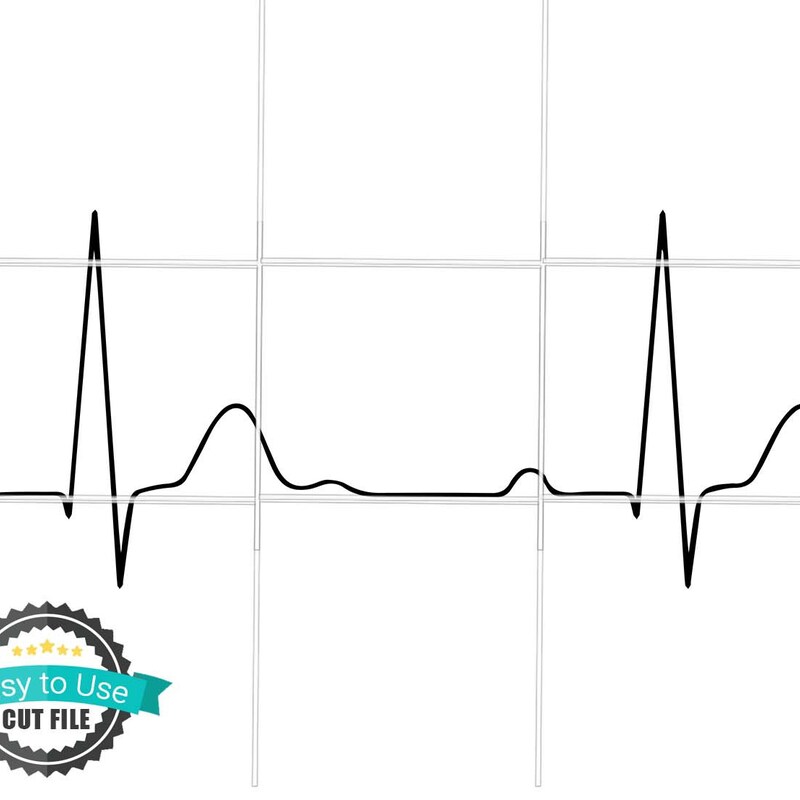 Heartbeat Svg - Etsy
