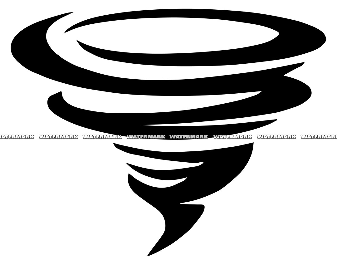 Tornado SVG, Cut File, DXF, PNG, Clipart, Silhouette, Cricut - Etsy Canada
