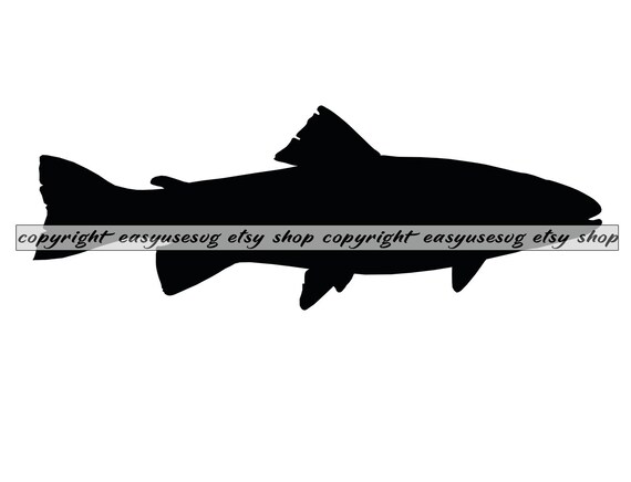 Trout SVG Trout DXF Trout PNG Trout Clipart Trout | Etsy