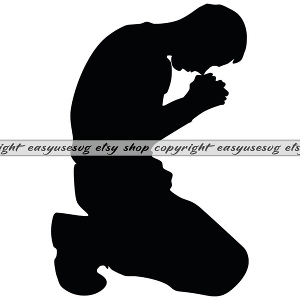 Praying Men Clipart - Etsy