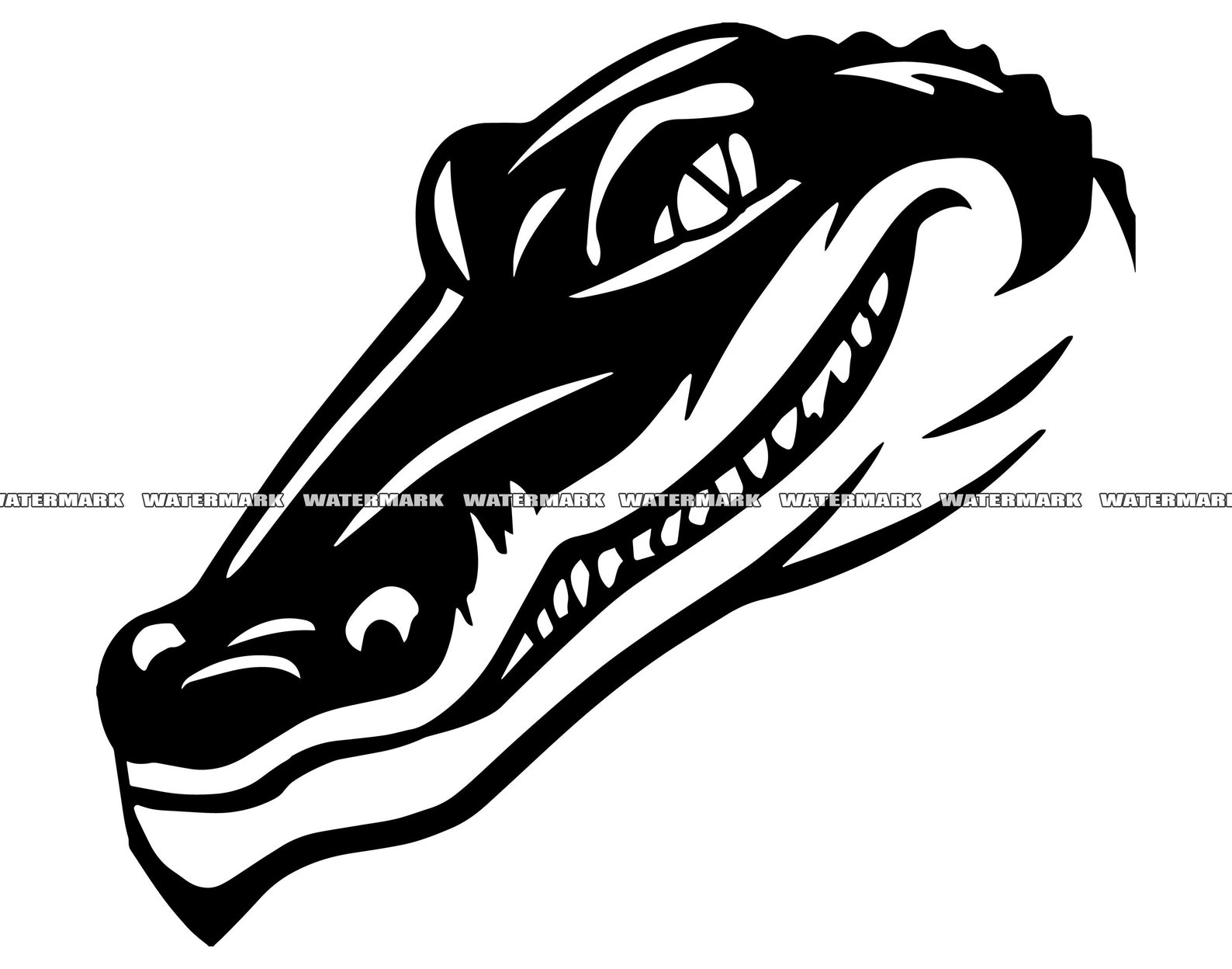 Alligator SVG 2 Alligator Cut File Alligator DXF - Etsy