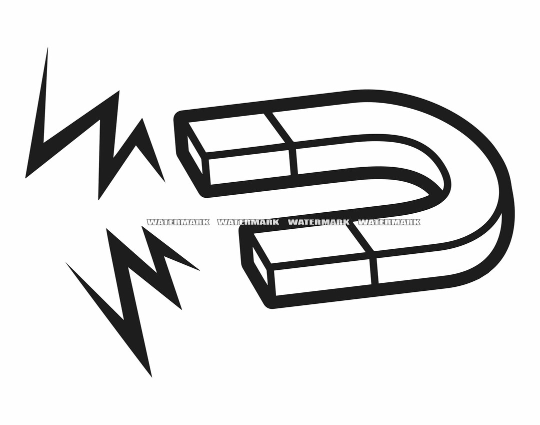 Magnet Svg, Horseshoe Magnet SVG, Horseshoe Magnet Cut File, Horseshoe ...