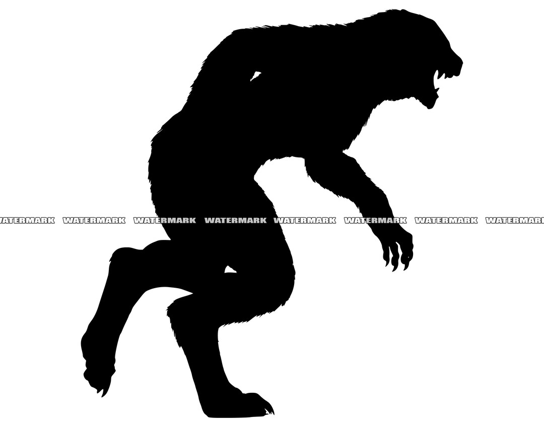 Werewolf SVG Werewolf Cut File Werewolf DXF Werewolf PNG - Etsy
