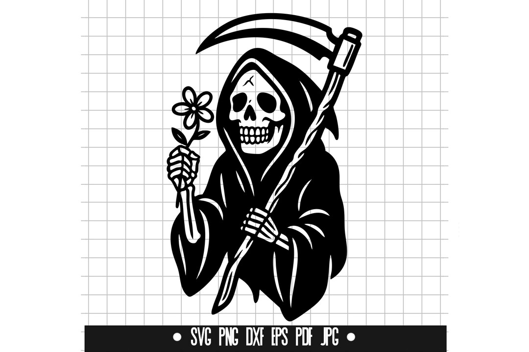 Grim Reaper SVG, Grim Reaper DXF, Grim Reaper PNG, Grim Reaper Cut File ...