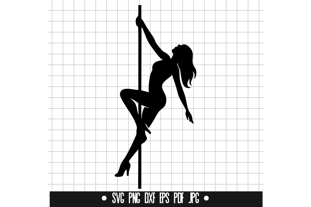 Pole Dancer SVG, Pole Dancer DXF, Dancer PNG, Dancer Cut File, Clipart ...