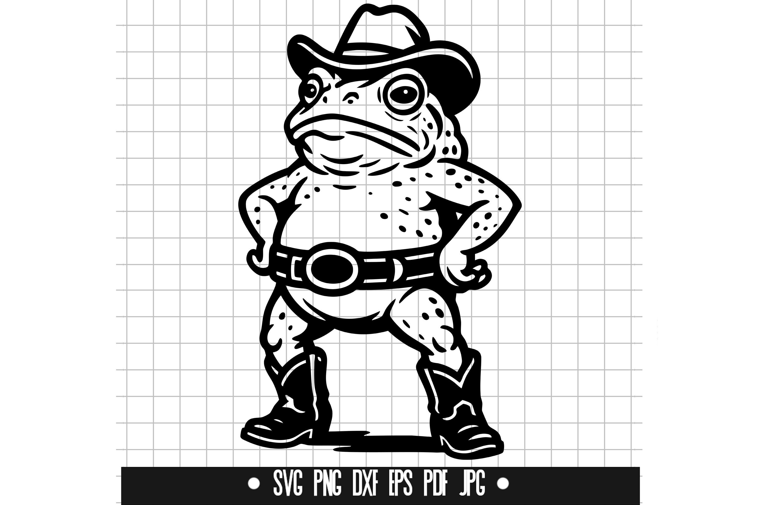 Cowboy Frog Svg, Western Frog Svg, Frog Svg, Rodeo Svg, Amphibian Svg ...
